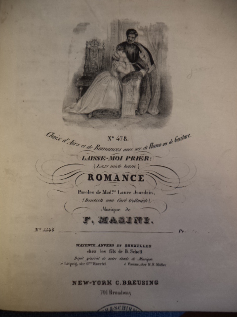 A bound collection of sheet music dating from the 1850s and 1860s ...