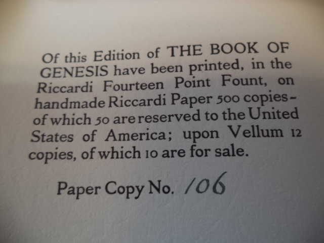 The First Book of Moses Called Genesis [The Book of Genesis]