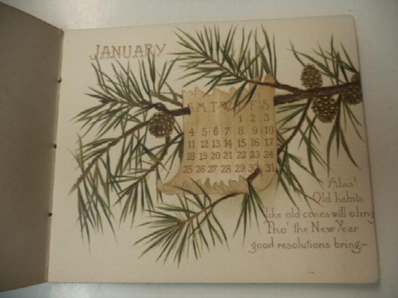 The Blossoms of the Year [1891 calendar]