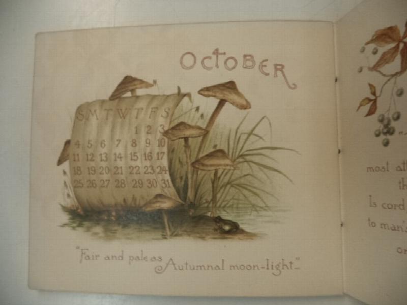 The Blossoms of the Year [1891 calendar]