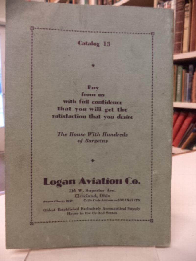 1931 Logan Aviation Co. Catalog 13 : Motors, Airplanes, Airplane parts ...