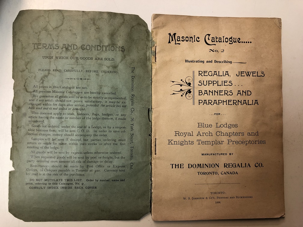 Masonic Catalogue No. 2. Illustrating and Describing Regalia, Jewels ...