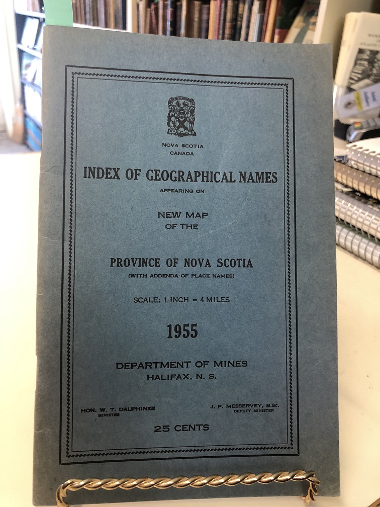 Index of Geographical Names Appearing on New Map of the Province of ...